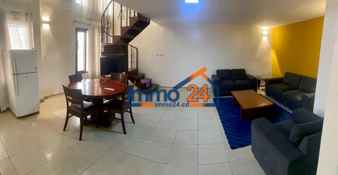 Appartement meublé en duplex – À louer à Kinshasa-Gombe - Immo24 la solution
